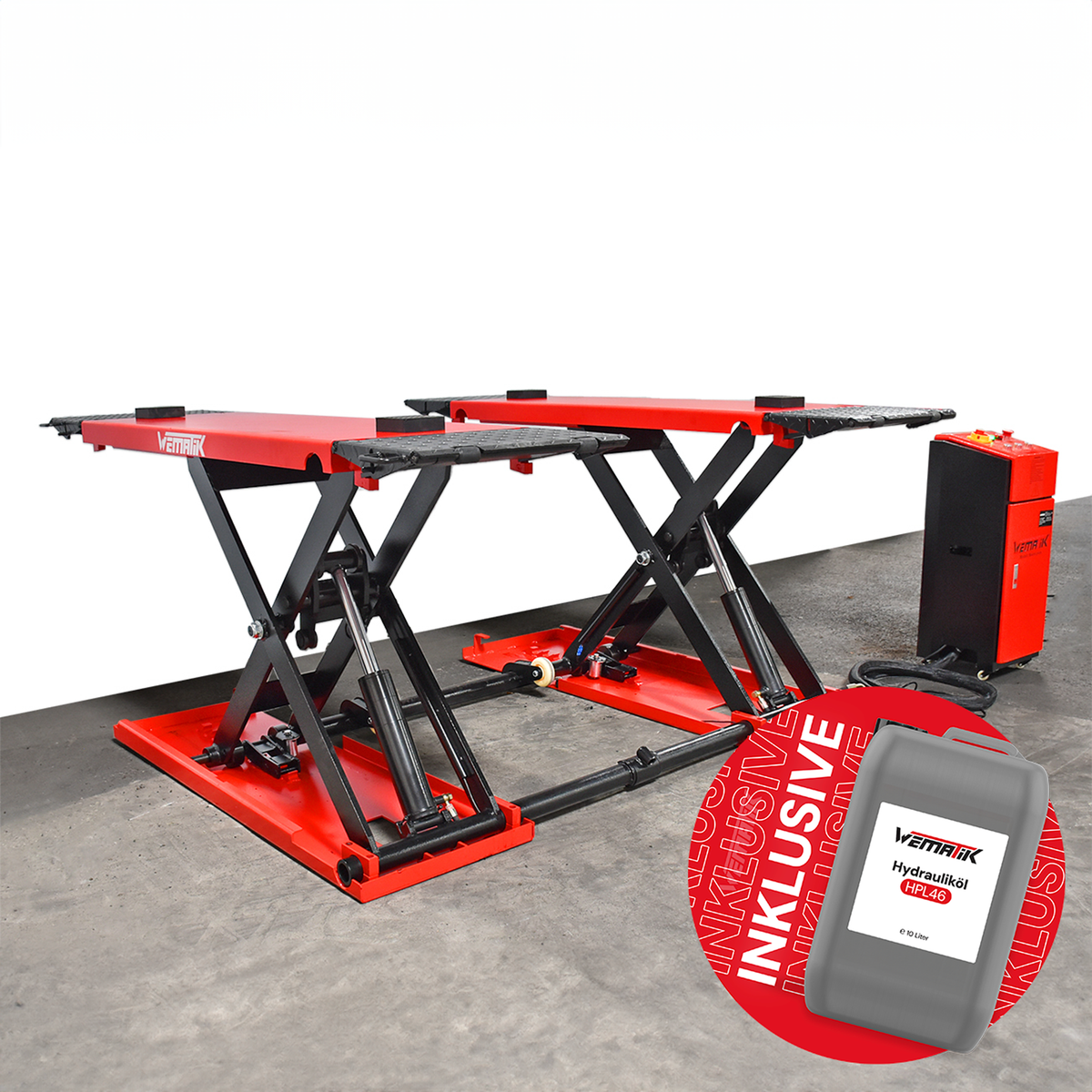 Wematik Scherenhebebühne "Miami Plus" Basic 3,5T — Hebebühne bis 3500kg